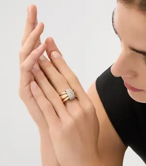 Pomellato Together Rose Gold And Diamond Ring - White