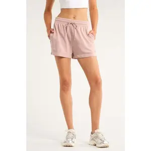 Zella French Terry Shorts - Pink Fawn