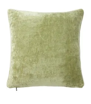 YVES DELORME Orphéo Square Cushion Cover - Green