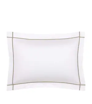 YVES DELORME Athena King Oxford Pillowcase - Green