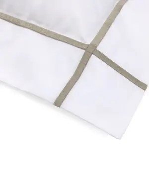 YVES DELORME Athena King Oxford Pillowcase - Green