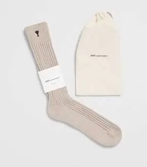 AMI Paris Cotton-blend De Coeur Socks