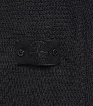 Stone Island Cotton-cashmere Ghost Sweater - Black
