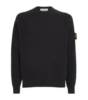 Stone Island Organic Cotton Raglan-sleeve Sweater - Navy