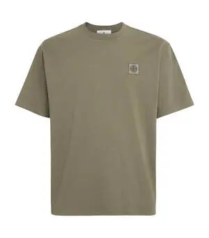 Stone Island Organic Cotton Logo T-shirt - Green