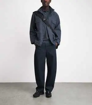 Stone Island Virgin Wool Polo Sweater - Blue