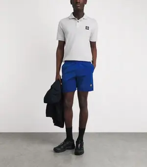 Stone Island Stretch Organic Cotton Polo Shirt - Blue