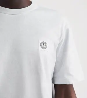 Stone Island Organic Cotton Laminated T-shirt - Blue