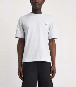 Stone Island Organic Cotton Laminated T-shirt - Blue