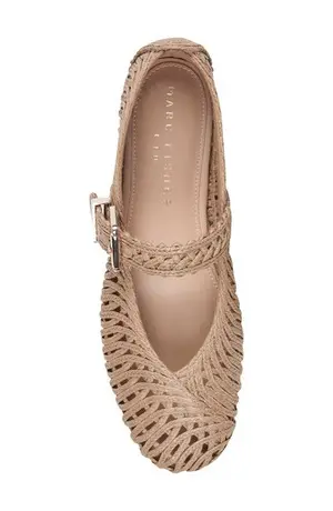 Marc Fisher Emillia Mary Jane Flat - Light Natural