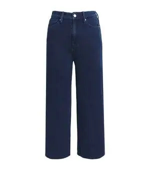 Good American Cropped Jeanius Palazzo Trousers
