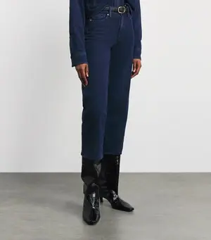 Good American Cropped Jeanius Palazzo Trousers