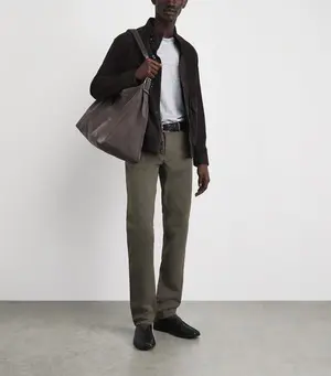Brioni Stretch-cotton Straight Trousers