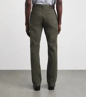 Brioni Stretch-cotton Straight Trousers
