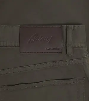 Brioni Stretch-cotton Straight Trousers
