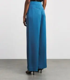 Simkhai Satin Kyra Trousers - Blue