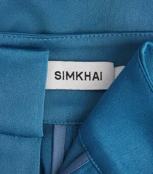 Simkhai Satin Kyra Trousers - Blue