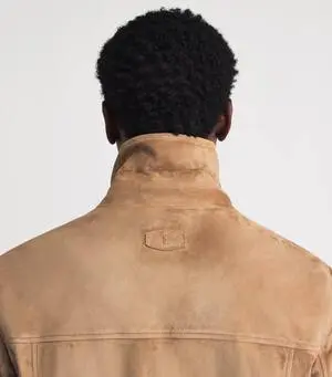 BRETT JOHNSON Suede Sedona Trucker Jacket