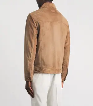 BRETT JOHNSON Suede Sedona Trucker Jacket