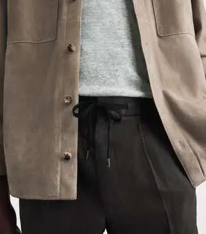 BRETT JOHNSON Linen-silk T-shirt