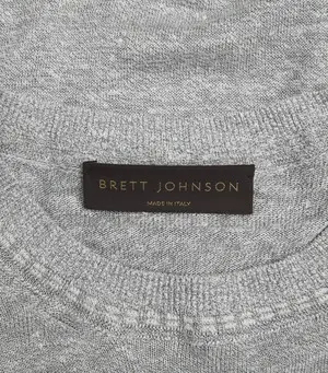 BRETT JOHNSON Linen-silk T-shirt