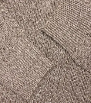 BRETT JOHNSON Linen-silk Herringbone Sweater