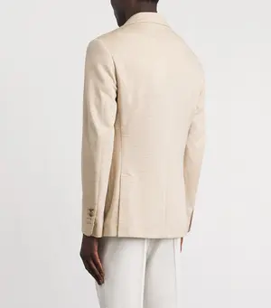 BRETT JOHNSON Virgin Wool-silk-linen Blazer