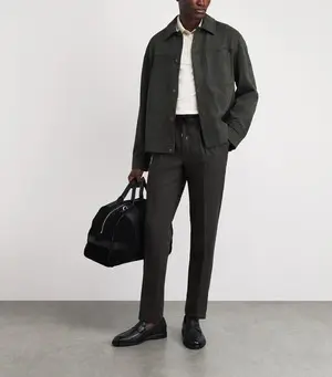 BRETT JOHNSON Cotton-silk Tipped Polo Shirt