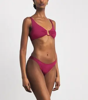 AWAY THAT DAY Palma Plunge Bikini Top
