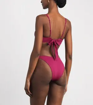 AWAY THAT DAY Palma Plunge Bikini Top