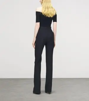 Alexander McQueen Wool Foldover-waist Trousers