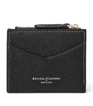 ASPINAL OF LONDON Leather Hudson Coin And Card Holder - Black