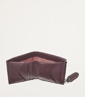 ASPINAL OF LONDON Leather Hudson Coin And Card Holder - Red