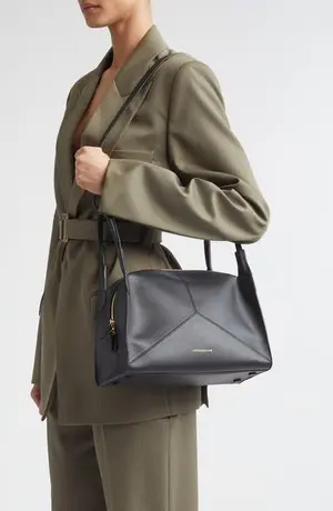 Victoria Beckham The Plié Top Handle Bag - Black