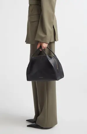 Victoria Beckham The Plié Top Handle Bag - Black
