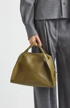 Victoria Beckham The Plié Top Handle Bag - Cactus Green
