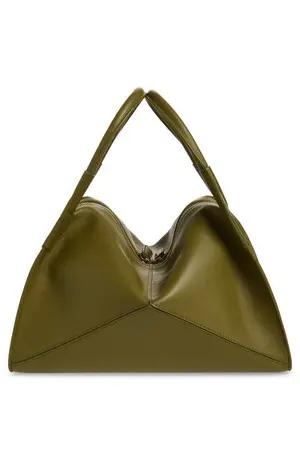 Victoria Beckham The Plié Top Handle Bag - Cactus Green