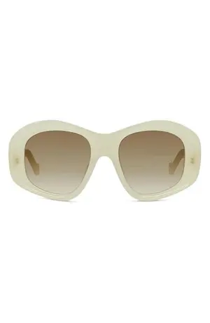 Loewe Anagram Geometric Sunglasses - Ivory/gradient Brown