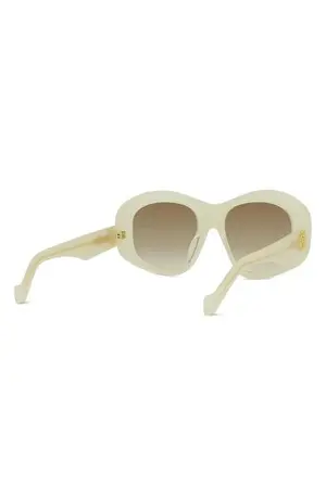 Loewe Anagram Geometric Sunglasses - Ivory/gradient Brown