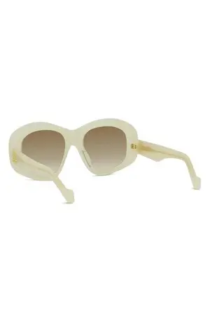 Loewe Anagram Geometric Sunglasses - Ivory/gradient Brown