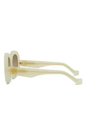Loewe Anagram Geometric Sunglasses - Ivory/gradient Brown