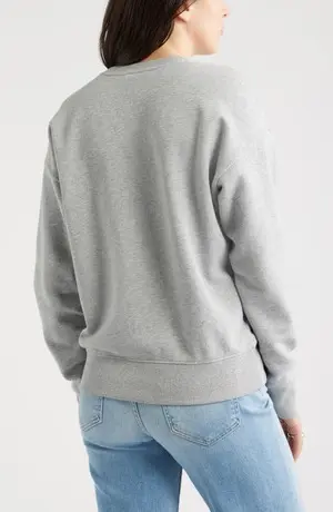 Caslon Merci Graphic Sweatshirt - Grey Heather
