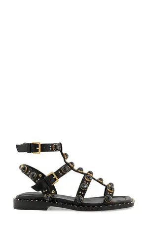 KENNETH COLE Ruby Stones Ankle Strap Sandal - Black