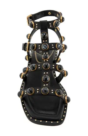 KENNETH COLE Ruby Stones Ankle Strap Sandal - Black