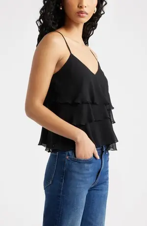 OPEN EDIT Ruffle Tiered Camisole