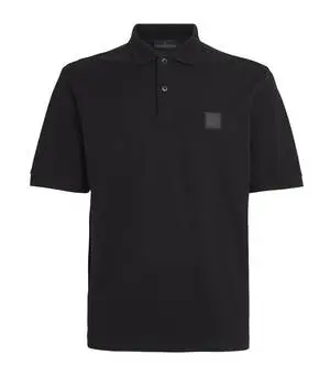 Stone Island Organic Cotton Ghost Polo Shirt - Black