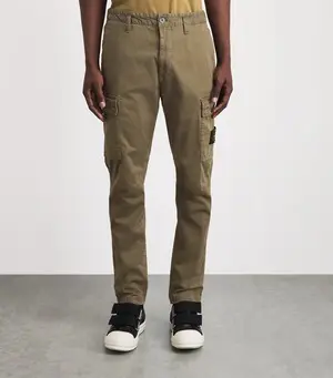 Stone Island Stretch Organic Cotton Cargo Trousers