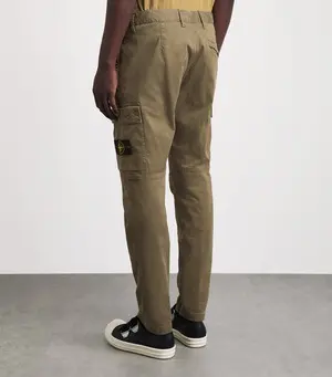 Stone Island Stretch Organic Cotton Cargo Trousers