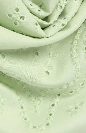 Treasure & Bond Eyelet Embroidered Bandana - Mint