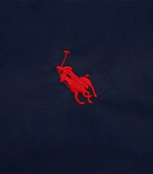 Ralph Lauren Cotton Player King Duvet Cover - Navy